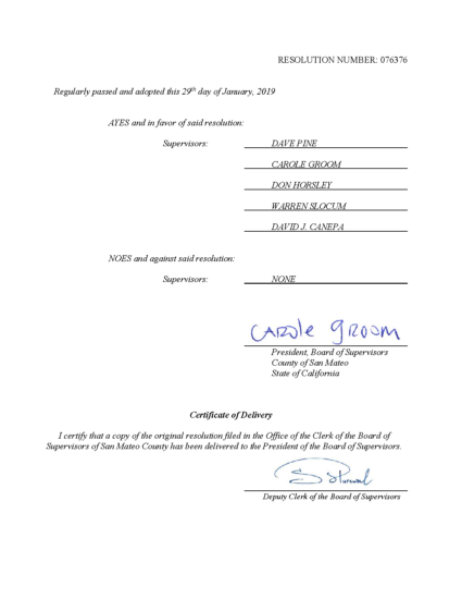 Management Resolution Signatures – Employee & Labor Relations