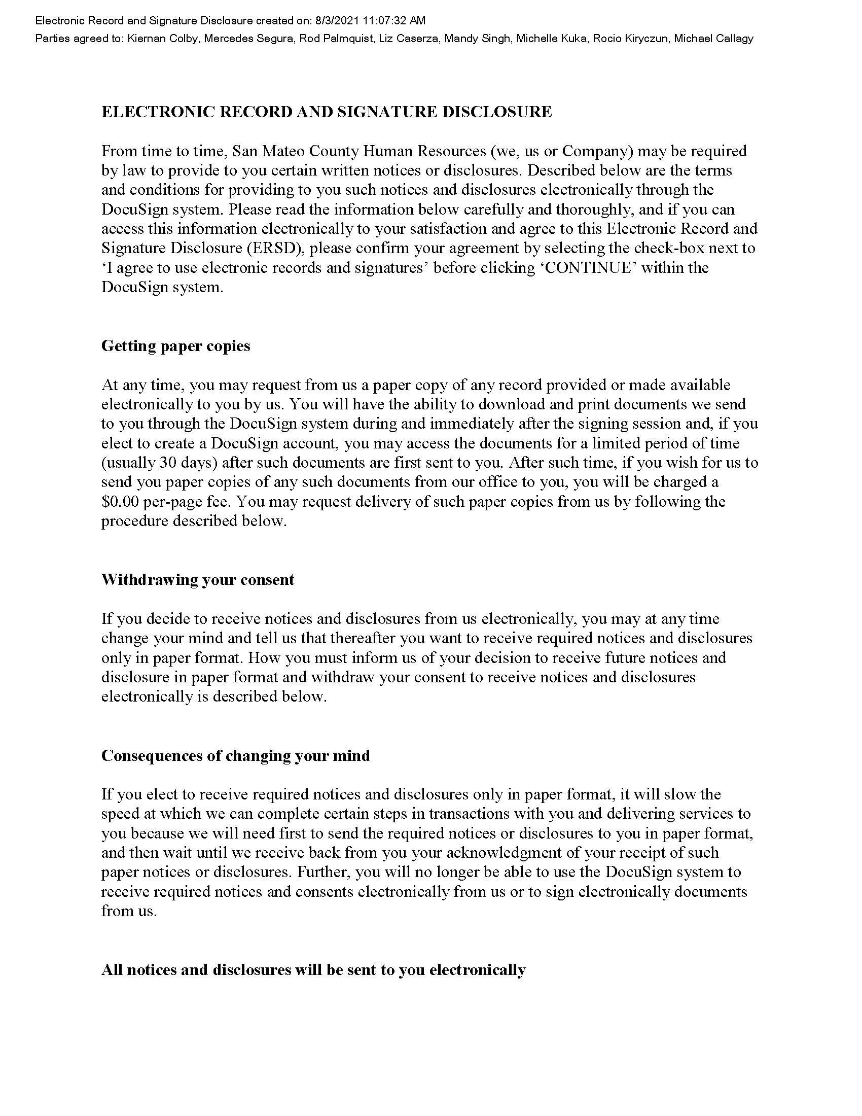 Side Letter Agreement And Signatures Employee Labor Relations