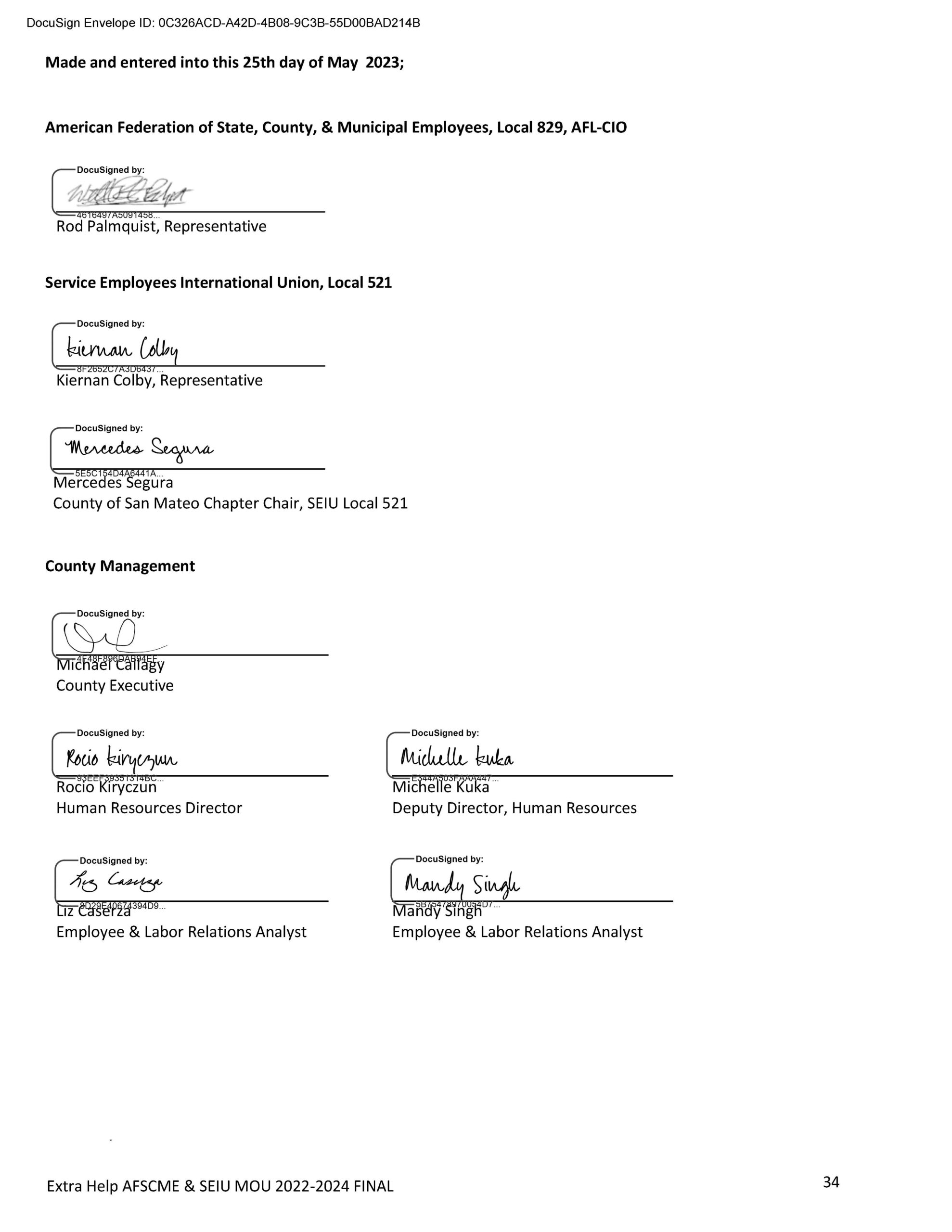 Signature Page Employee Labor Relations Signature Page Employee Labor Relations